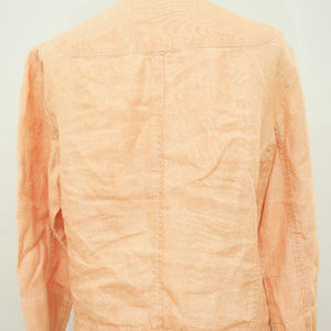 Chico's | Jackets & Coats | Linen Peach 3 Button Light Weight Blazer ...